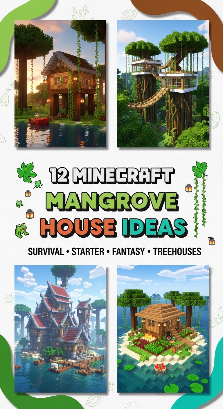 12 Minecraft Mangrove House Ideas