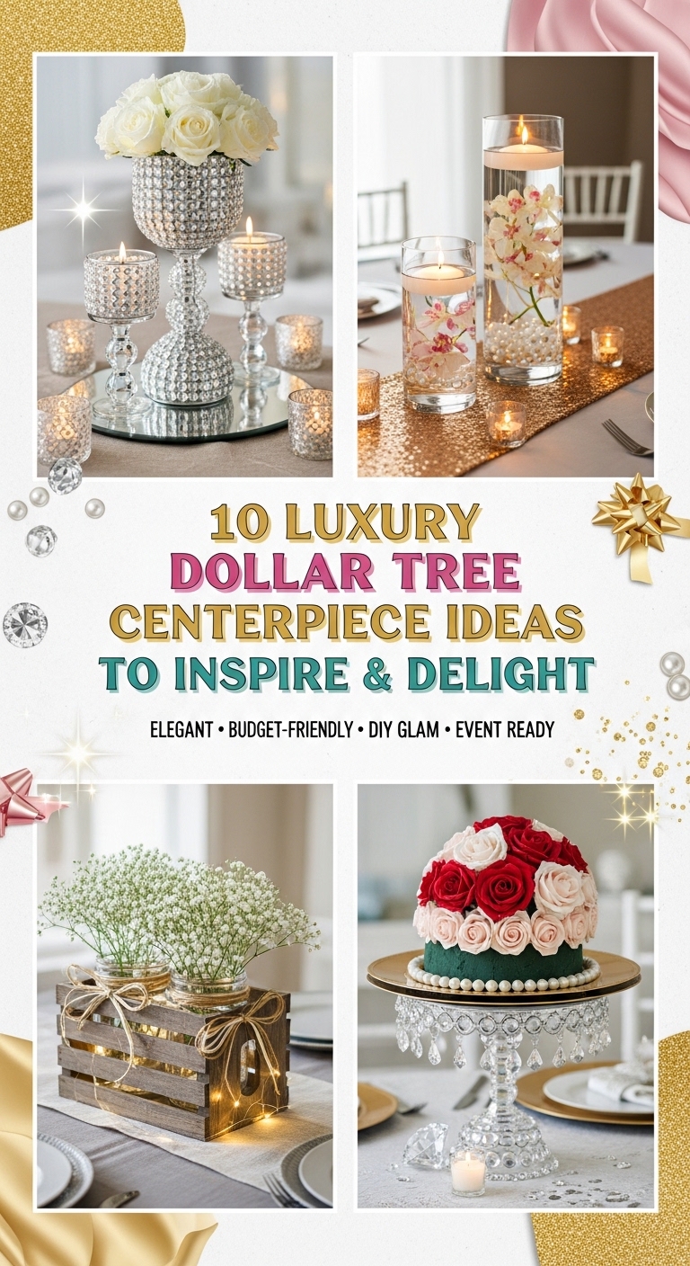 10 Luxury Dollar Tree Centerpiece Ideas to Inspire & Delight